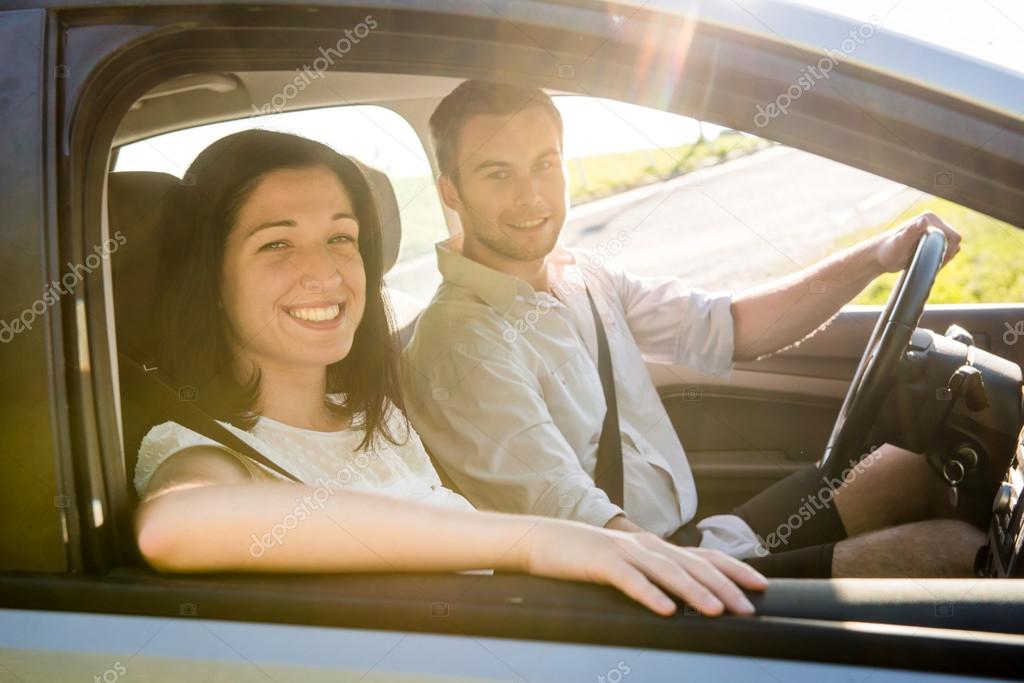 Couple in car Stock Photo by ©martinan 30031517