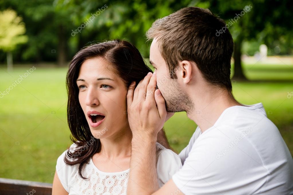 Tell me secret - surprise — Stock Photo © martinan #47603421