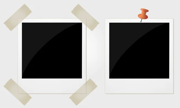 Pinned with a pin photo Vector Art Stock Images | Depositphotos