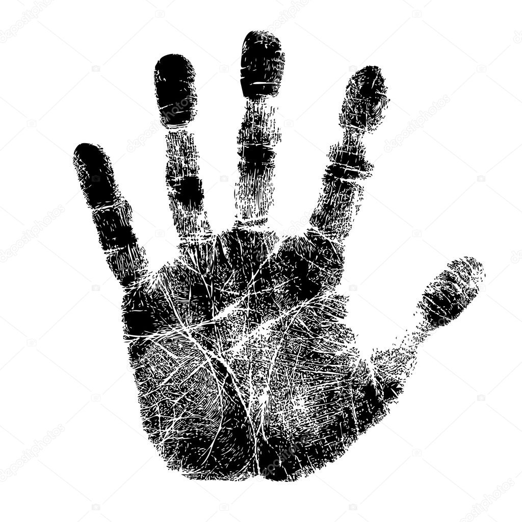 Hand print Stock Vector by ©PiXXart 22337753 Hand print Stock Vector by ©PiXXart 22337753
