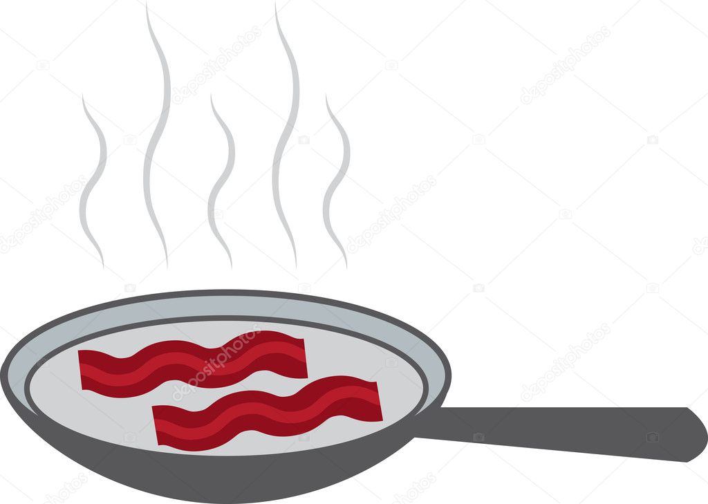 Bacon Cooking Stock Vector Image by ©milo827 #12192081