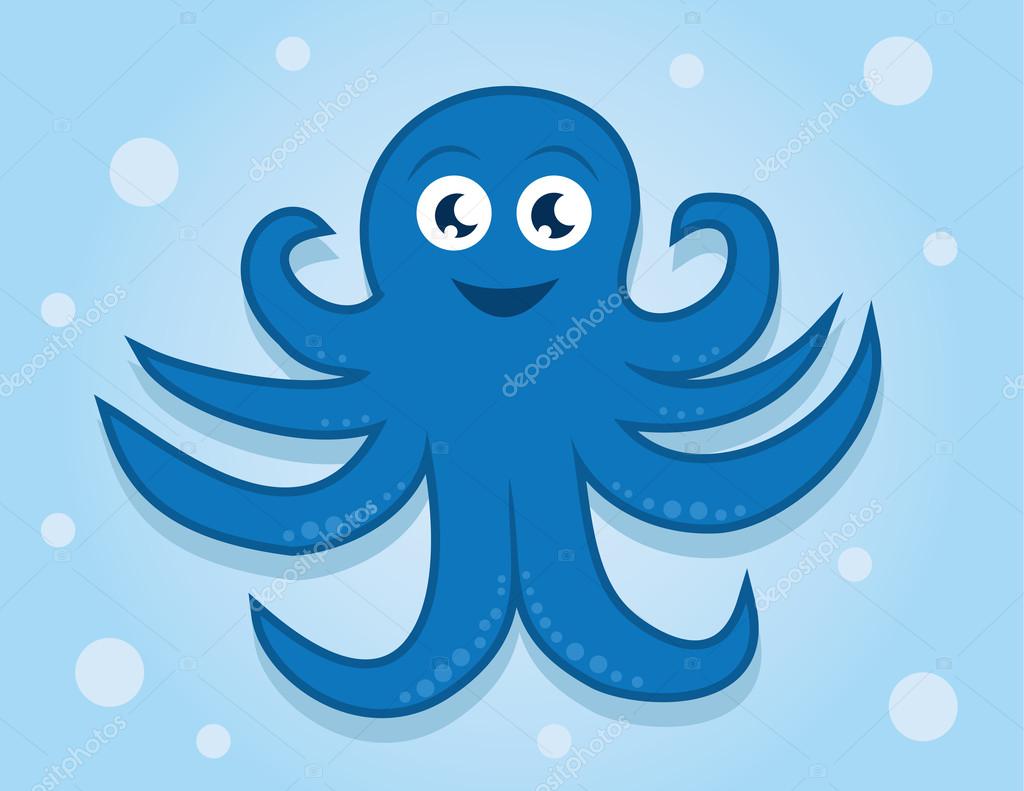 Octopus Character — Stock Vector © milo827 #12229172