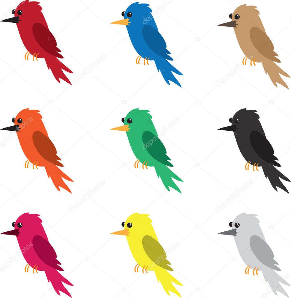 Bird Colors Stock Vector Image by ©milo827 #18896975