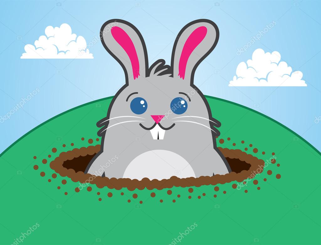 Rabbit Burrow Clipart