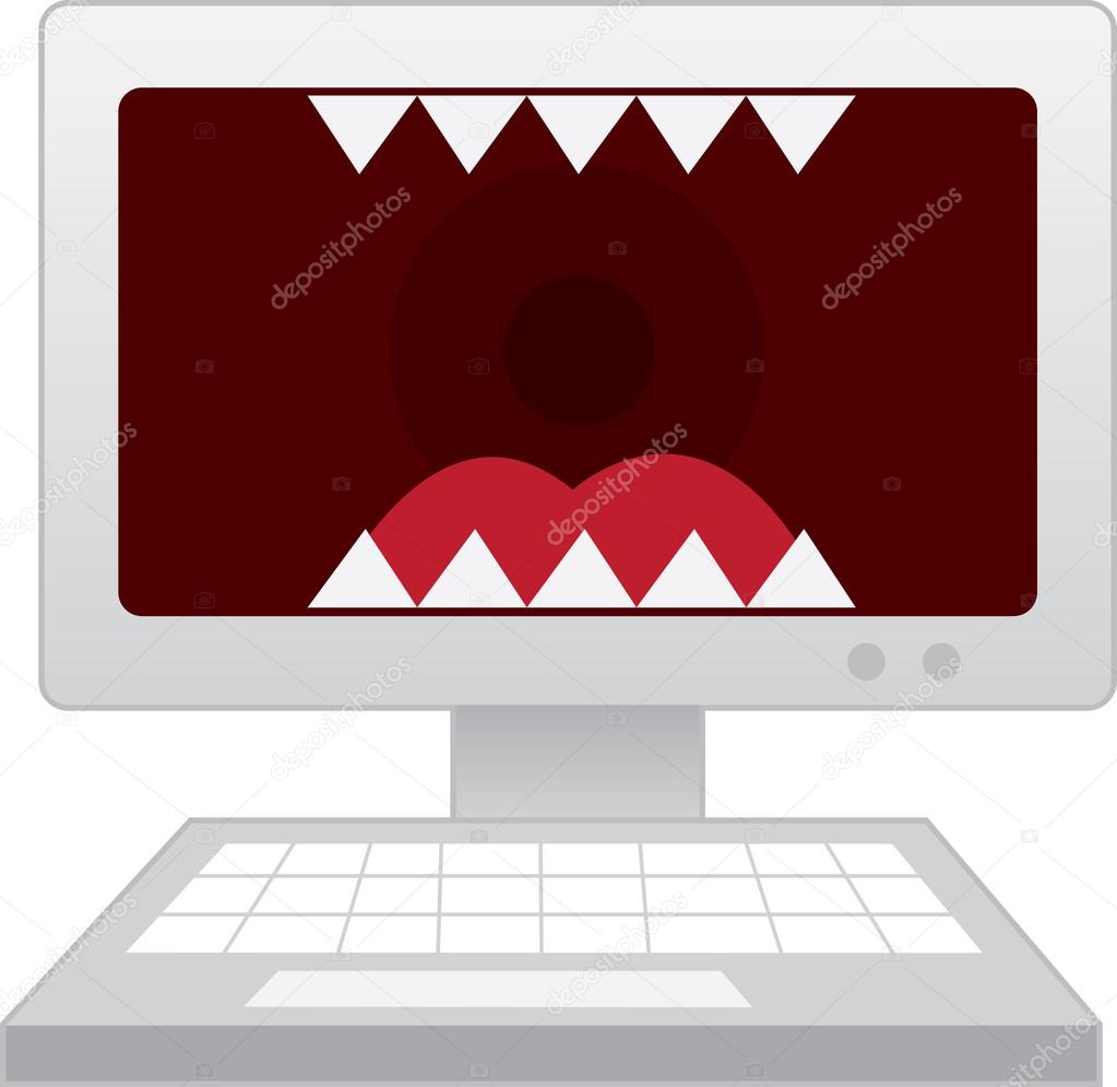 Computer Teeth — Stock Vector © milo827 #23719129