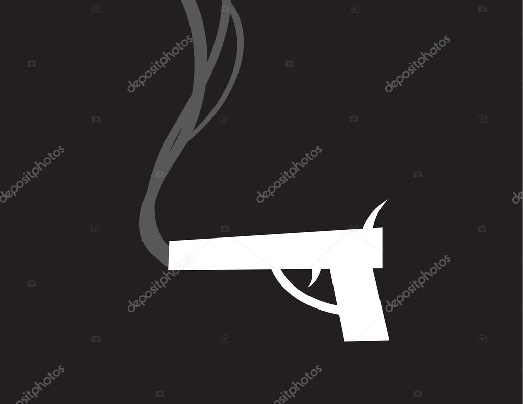 Gun Smoke Vector