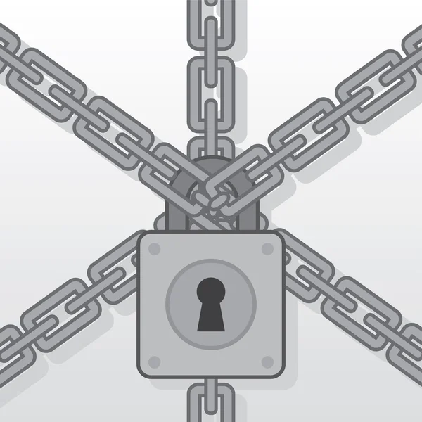 Padlock chain Vector Art Stock Images | Depositphotos