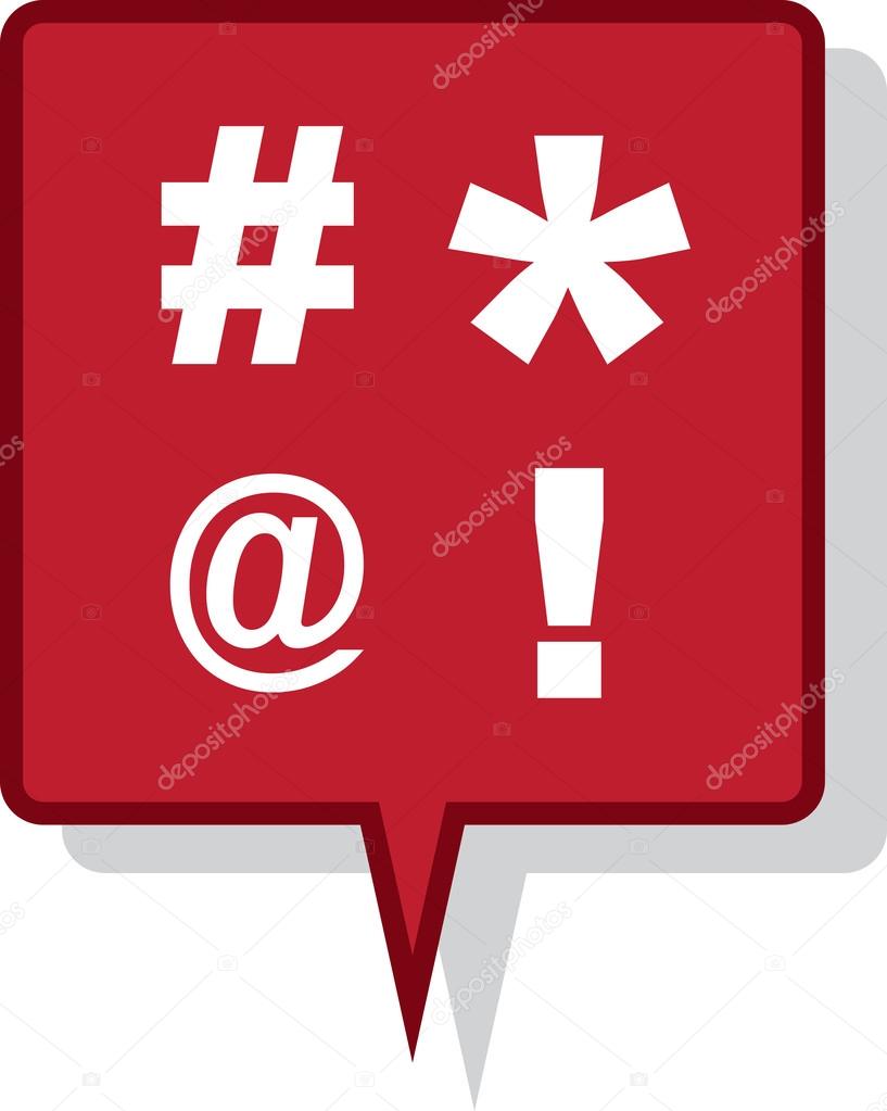 Speech Bubble Expletives — Stock Vector © milo827 #35810645