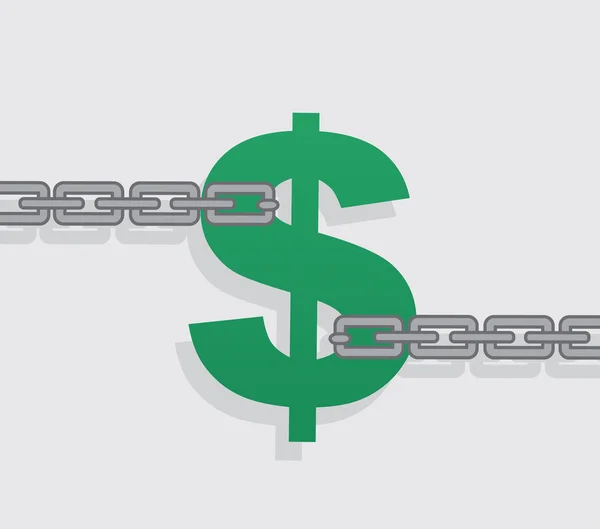Chain link dollar — Stock Photo © grandeduc #22111029