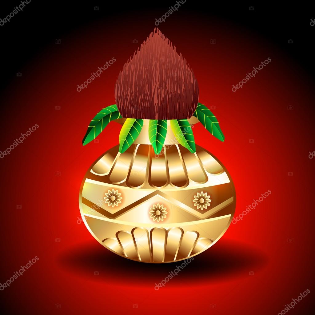 Vector Golden Kalash — Stock Vector © gurukripa #32932743