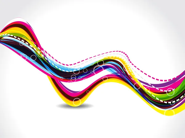 Abstract Colorful Wave Background With Sparkle Stock Vector Image By