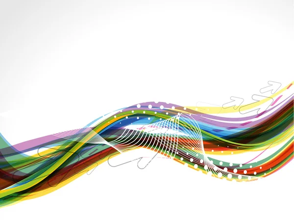 Abstract Colorful Wave Background With Sparkle Stock Vector By