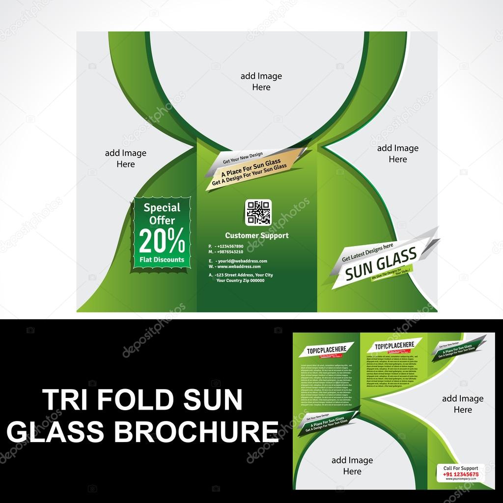 Tri Fold Sun Glass Brochure Stock Vector Image by ©gurukripa #37414963