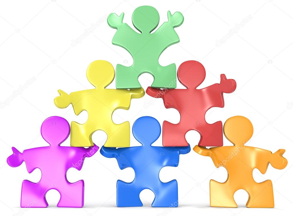 Human Pyramid Clipart