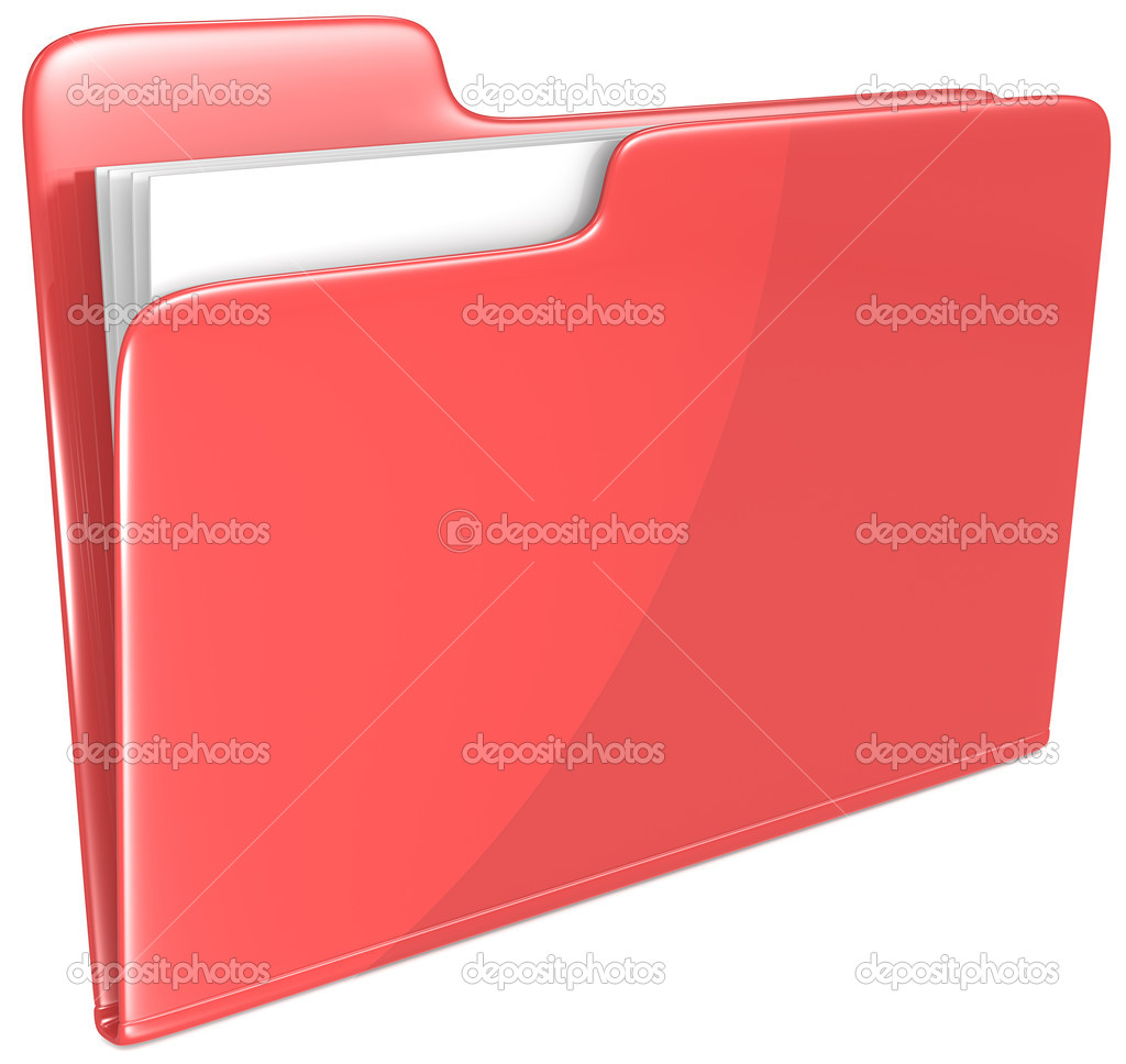 Red Folder Clip Art