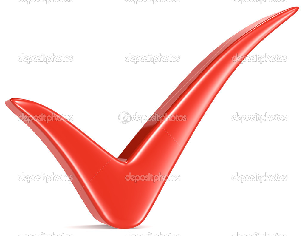 Giant Red Check Mark