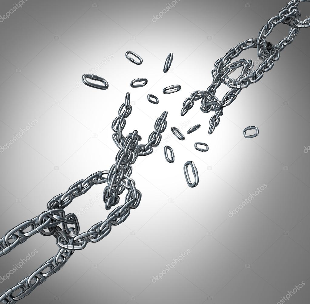 Breaking Chain Group — Stock Photo © lightsource #38061435
