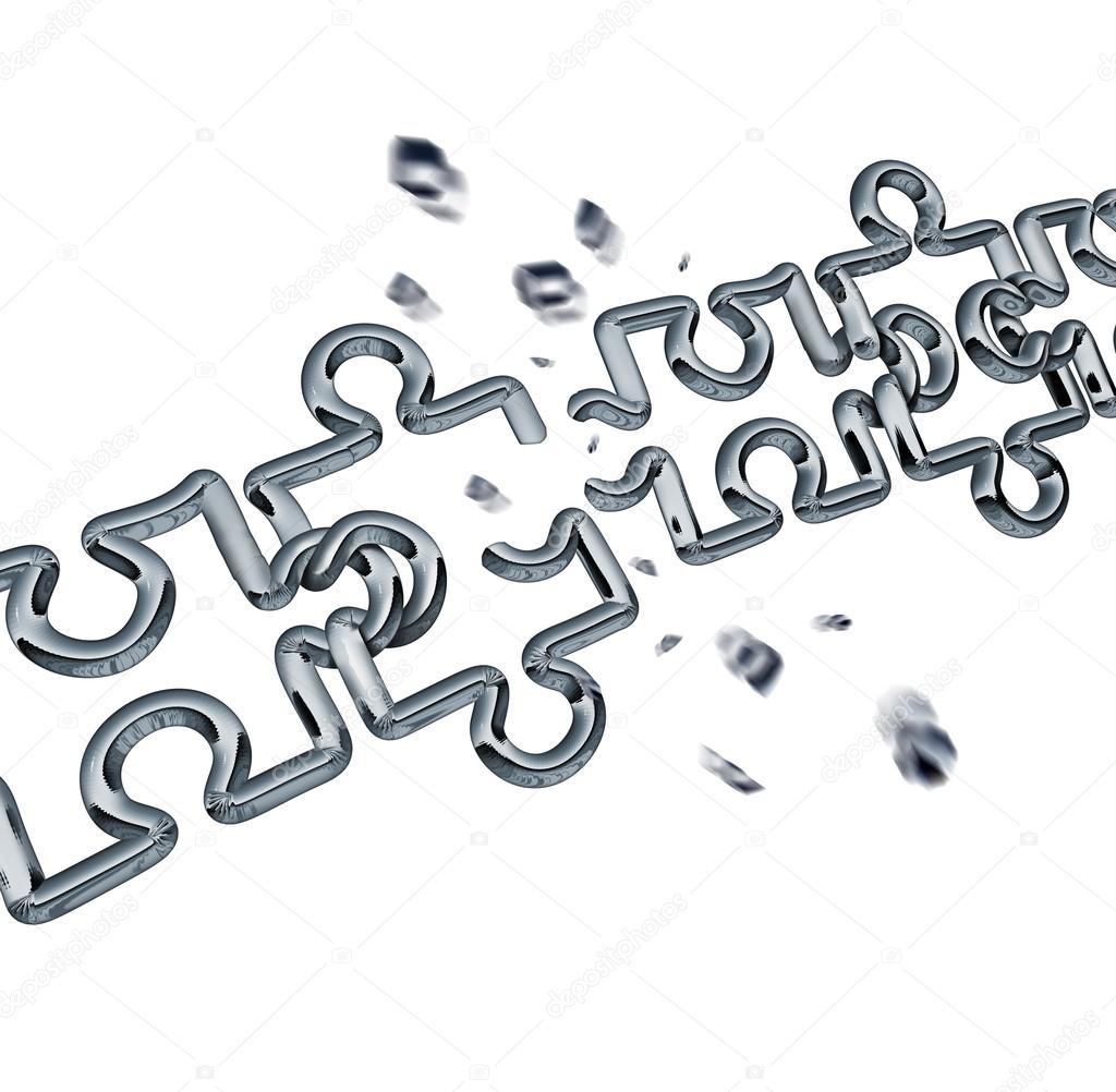 Broken Chain Puzzle Stock Photo by ©lightsource 45886431