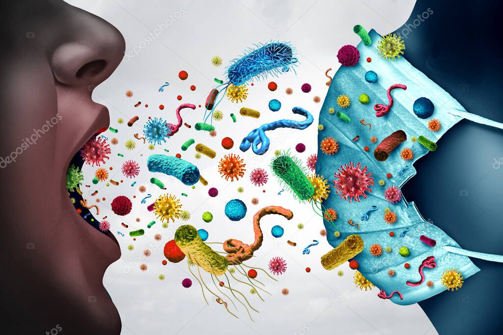 Concepto de prevención de enfermedades con patógenos infecciosos que se ...