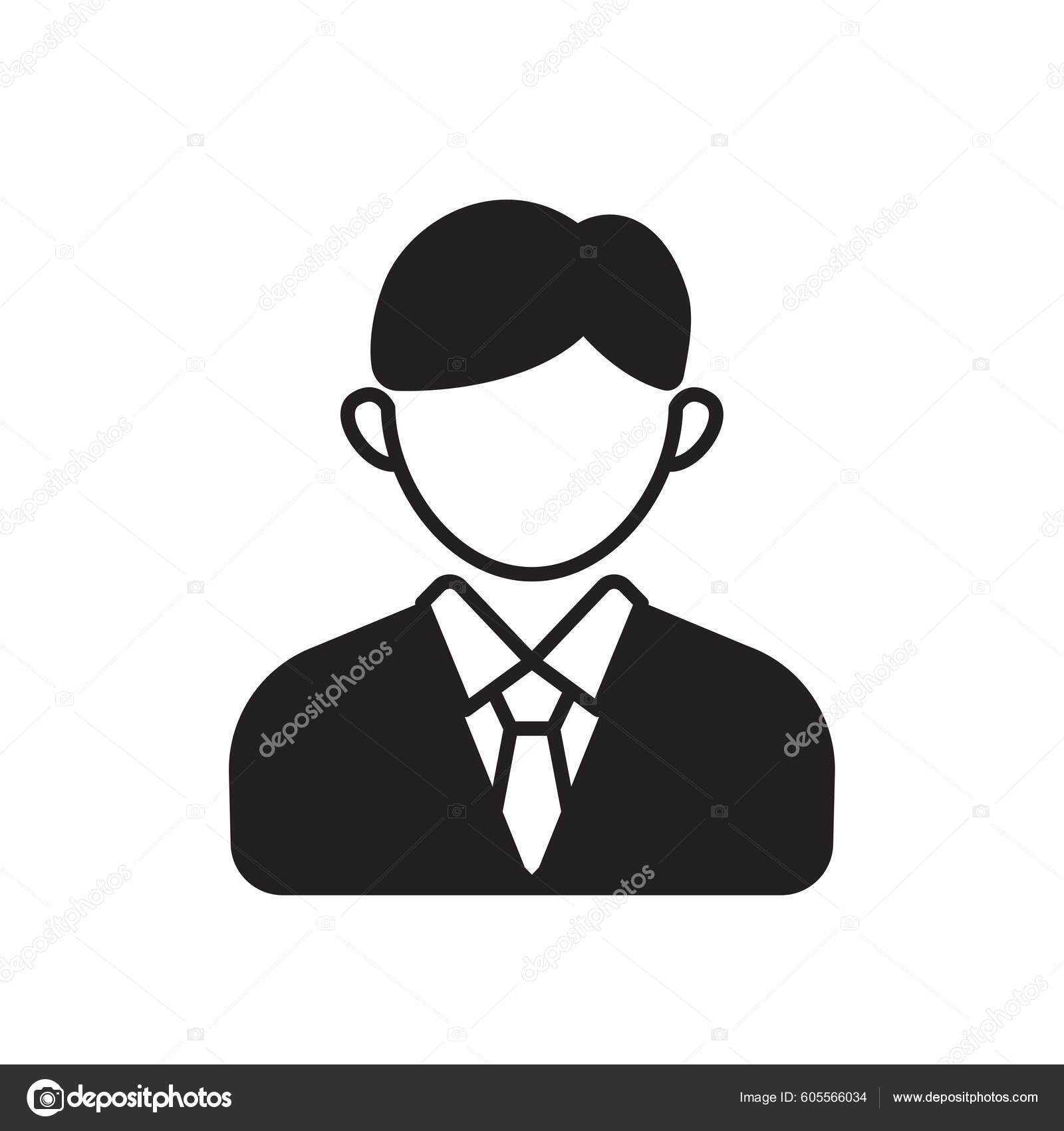 Simple Male Vector Illustration Isolated White Background Stock Vector ...