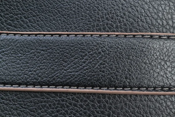 Black skin for textile sewing. Close-up. - Stock Image - Everypixel