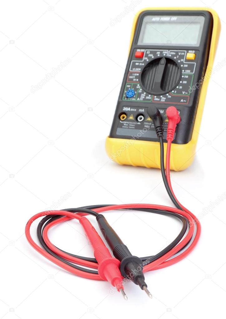 The multimeter probes to measure. Close-up. Stock Photo by ©sergoua ...
