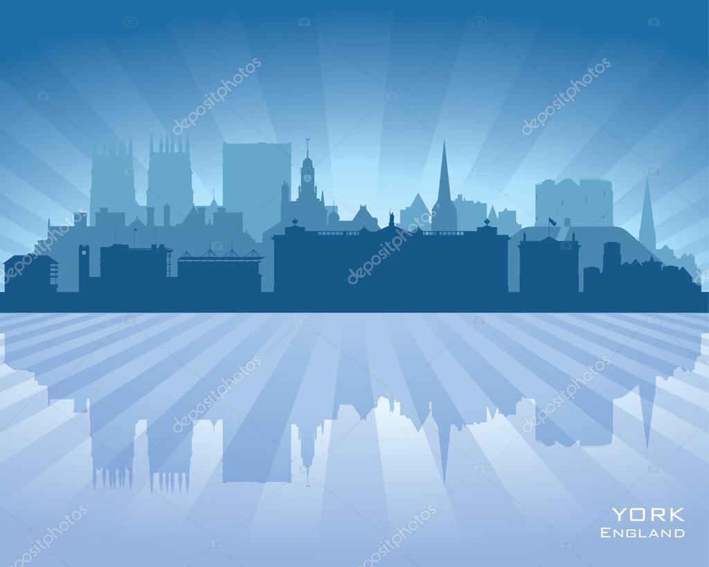 York England city skyline silhouette Stock Vector by ©Yurkaimmortal ...