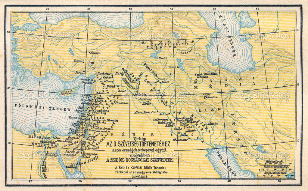 Mapa de la Biblia antigua 2024