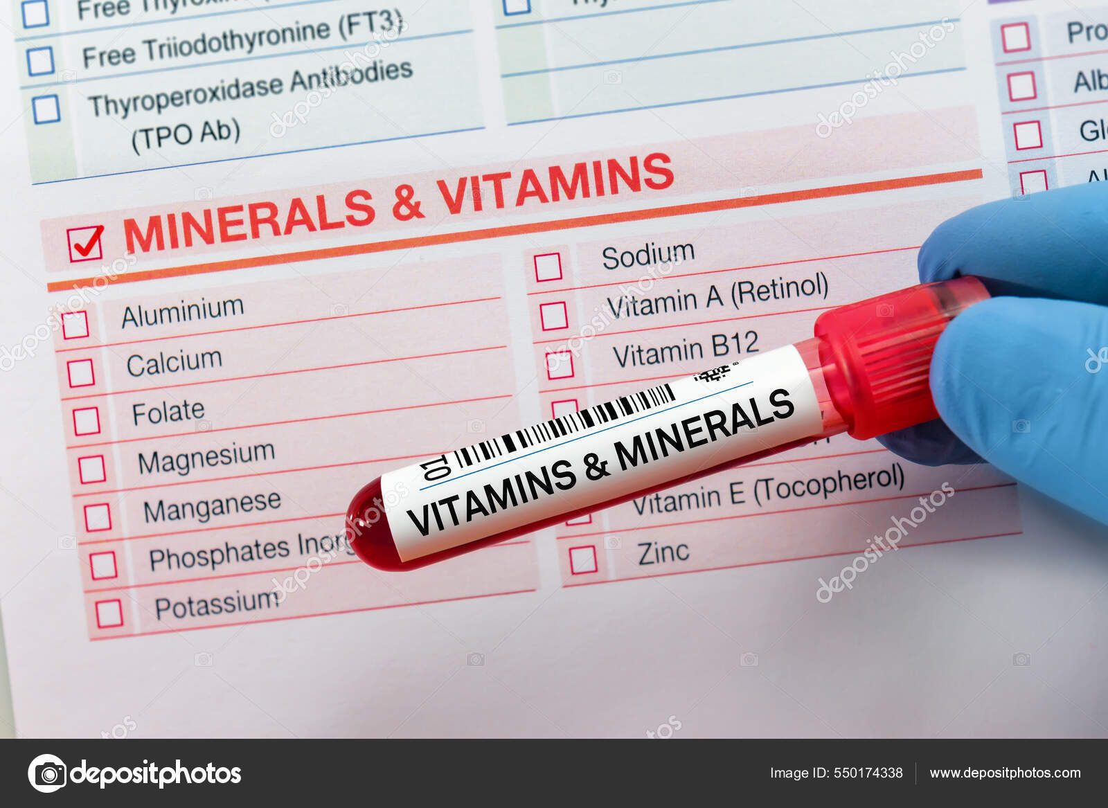 Blood Test Requisition Form