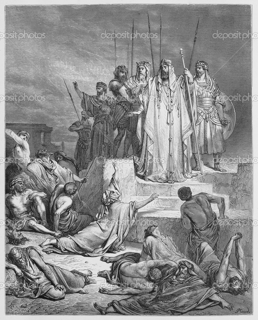 The Famine in Samaria Stock Illustration by ©Nicku #18668791