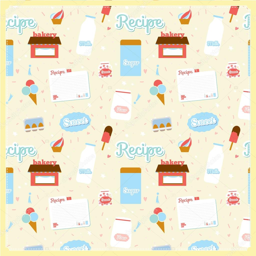 Cute food seamless pattern Stock Vector Image by ©one7thlifetime #50832231