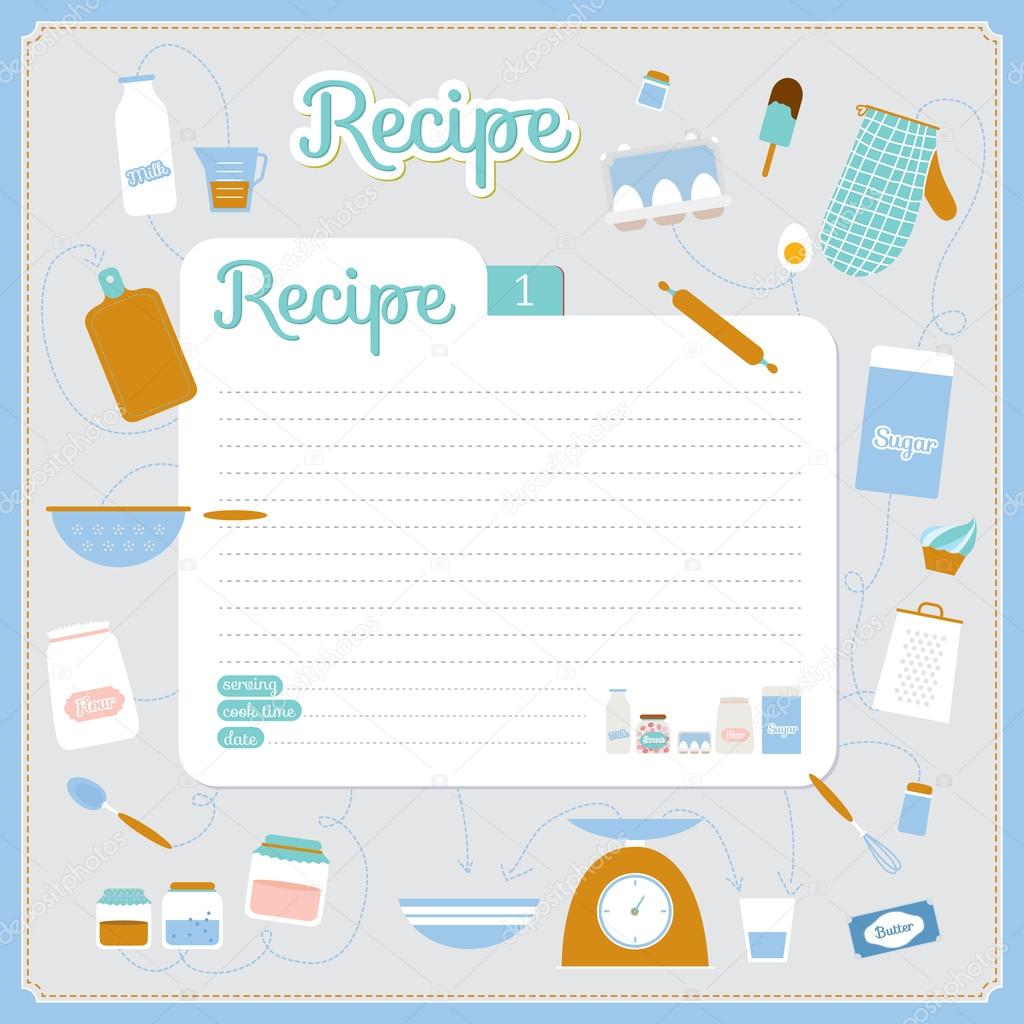 Cute food icons with cartoon cooking elements. Stock Illustration by ...