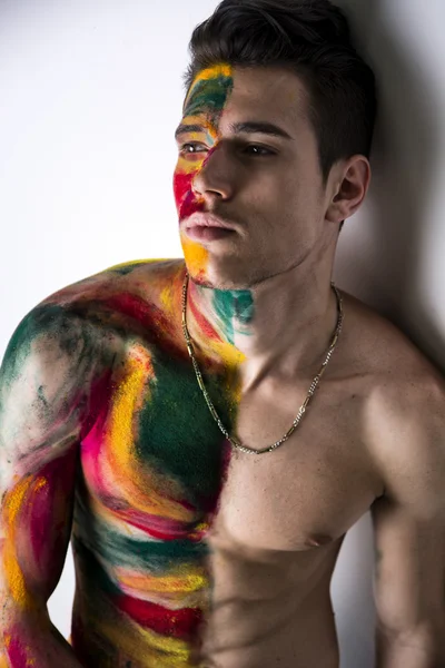 Body art man Stock Photos, Royalty Free Body art man Images | Depositphotos