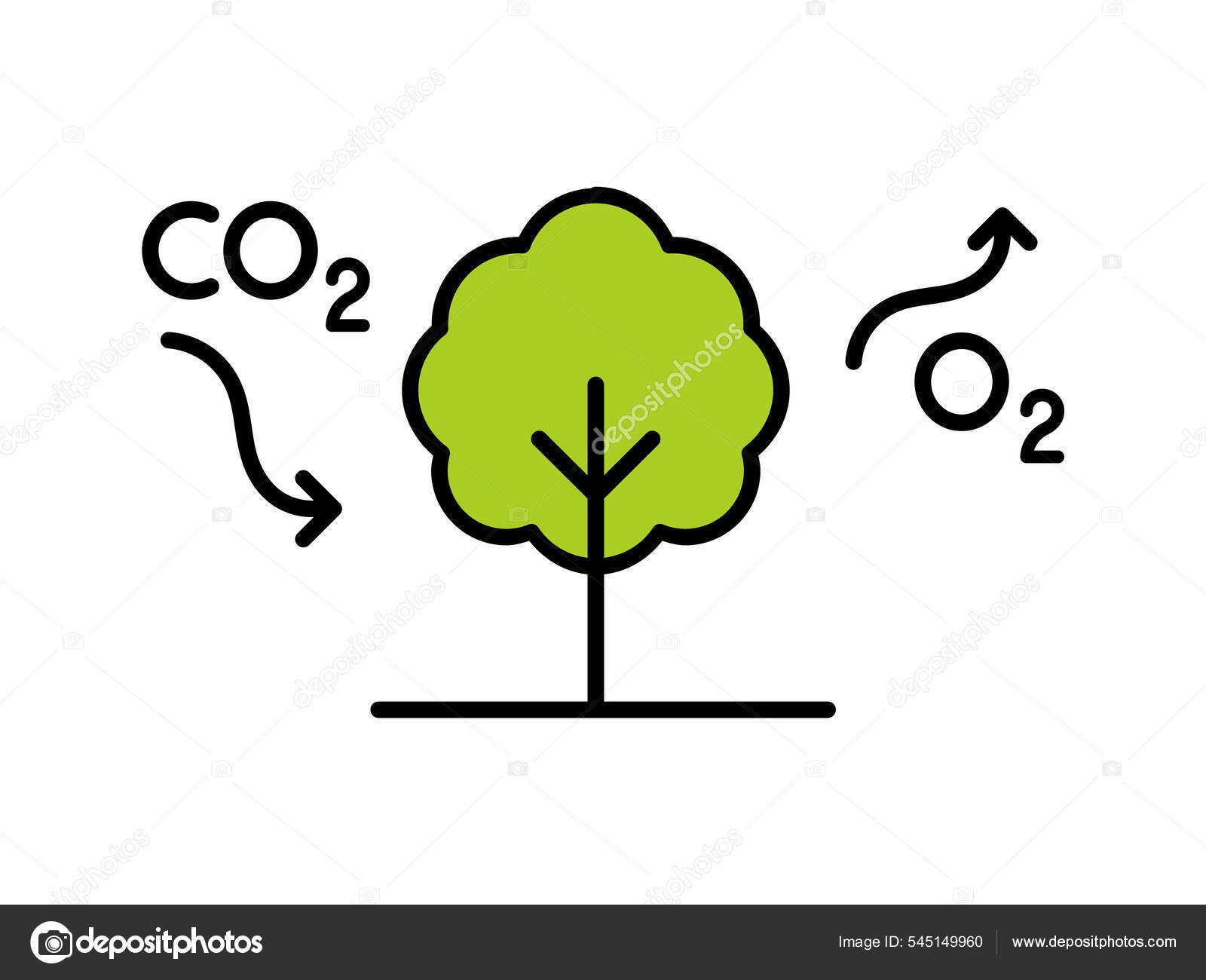Ciclo Del Carbono Árbol Absorbe Co2 Libera Diagrama Del Proceso Vector ... Ciclo Del Carbono Árbol Absorbe Co2 Libera Diagrama Del Proceso Vector ...