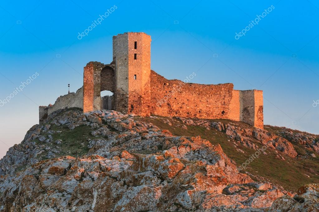Antique fortress ruins. Enisala Stock Photo by ©porojnicu 45995939