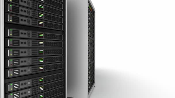 Two Black Server Racks Realistic Illustration Stock Vector by ...