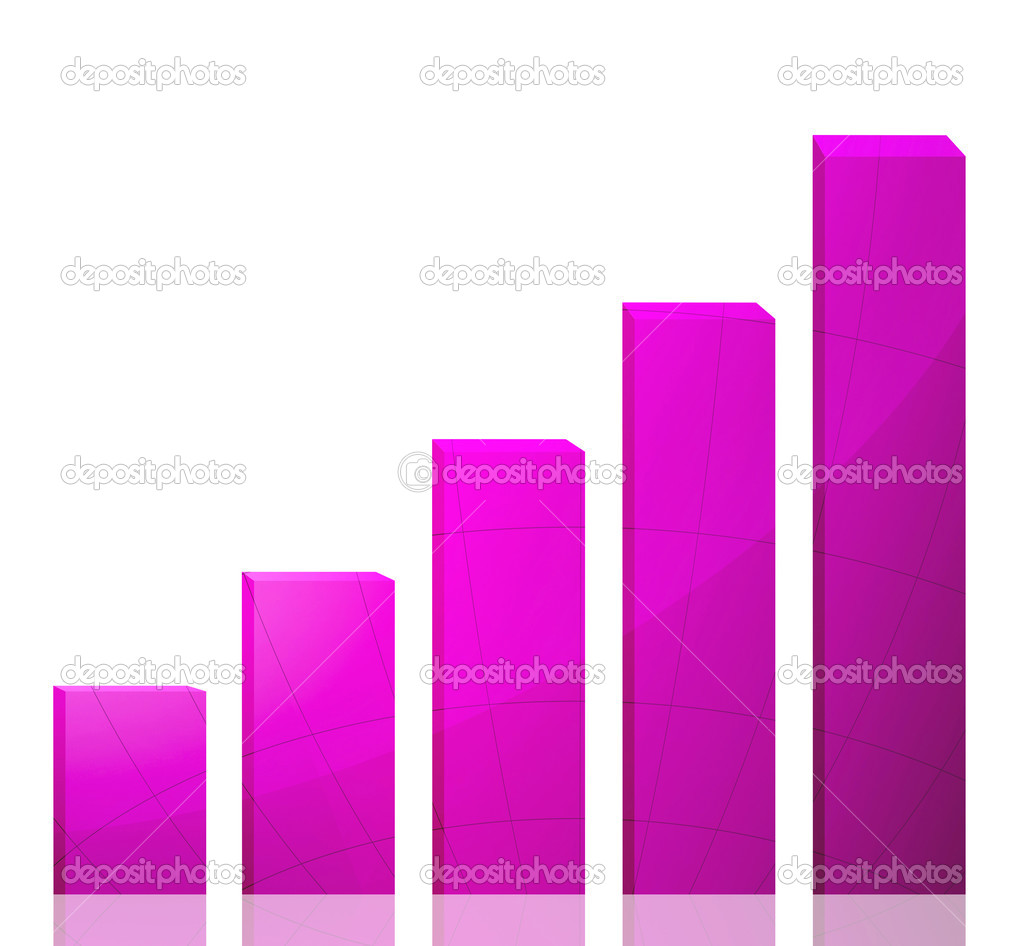 Business graph growth pink arrow — Stock Photo © kangshutters #34044207