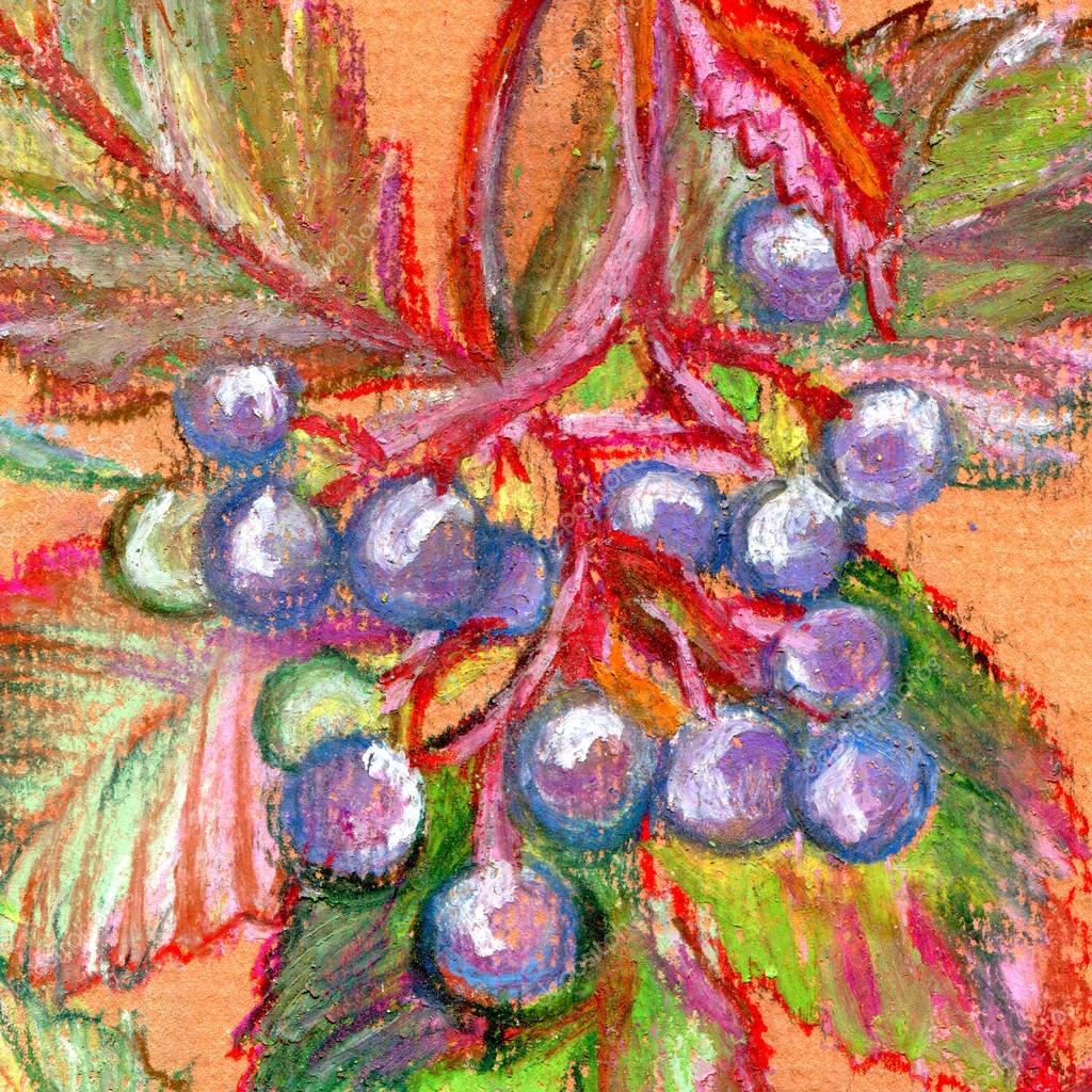 Grapes Painting Abstract