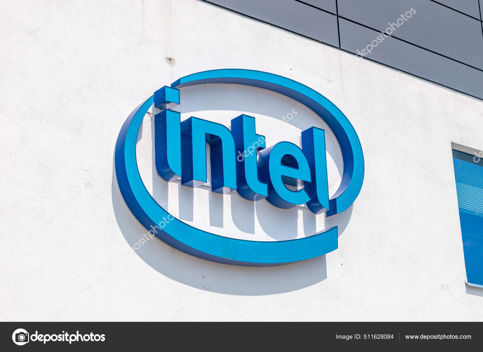 Gdansk Poland July 2021 Intel Logo Used January 2006 September – Stock ...