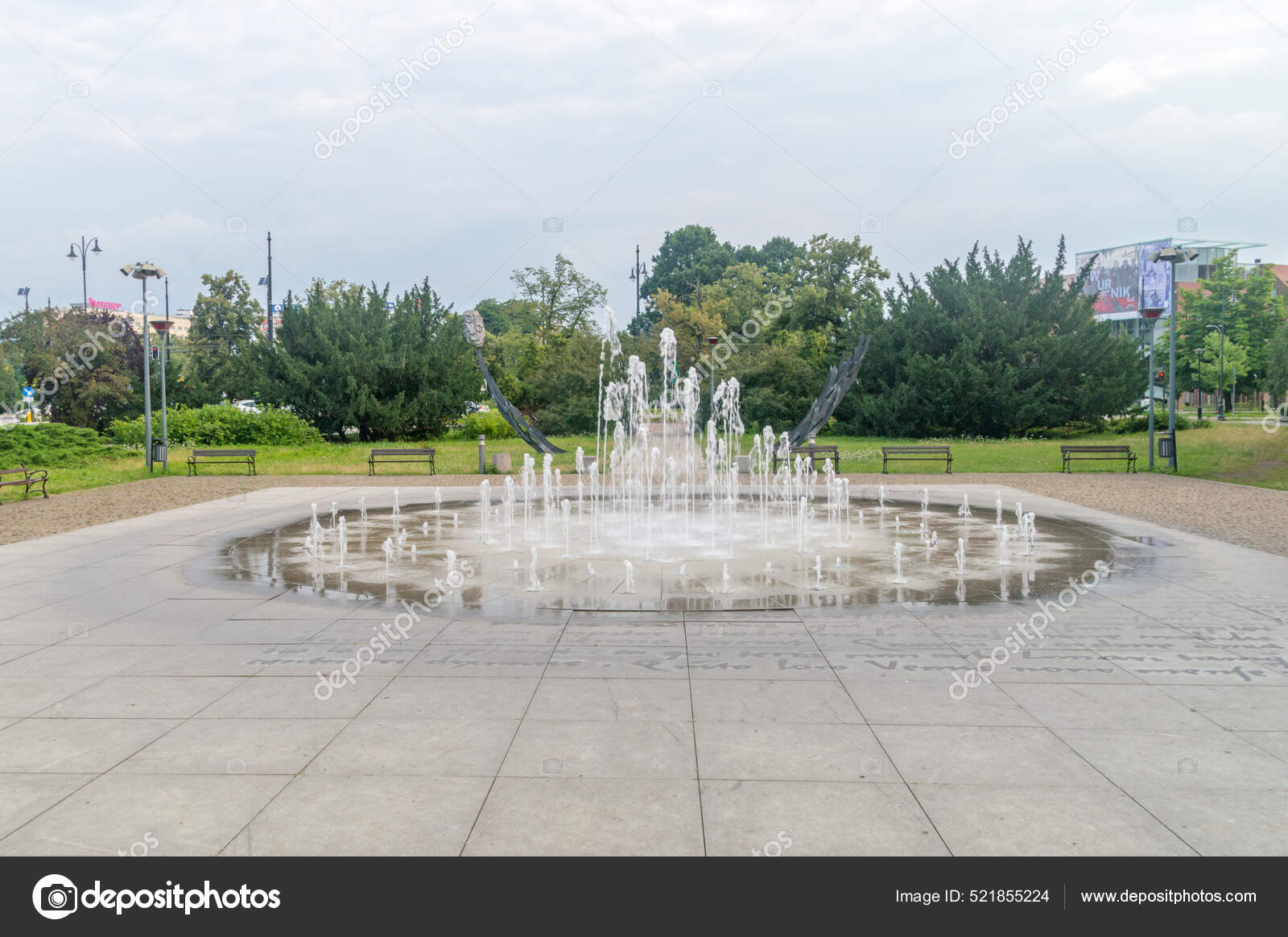 Torun Poland July 2021 Cosmopolis Fountain — Stock Editorial Photo ...