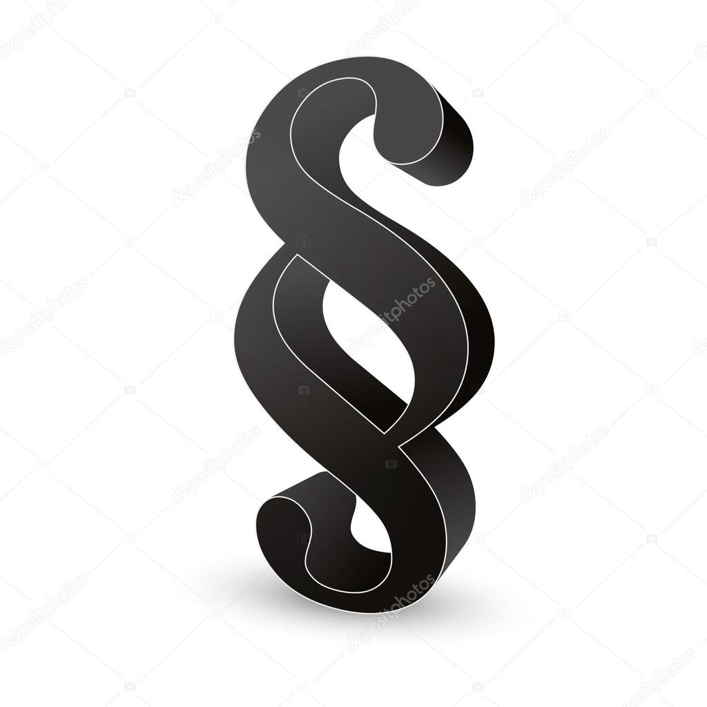 Paragraph paragraph sign symbol 3d terms justice law lawyers judge ...
