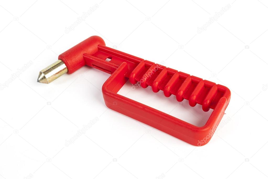 Emergency hammer rescue red glass hammer danger emergency travel bus ...