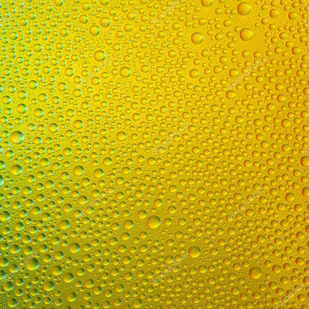 Water drops spectral gradient gold yellow green nature colors rainbow ...