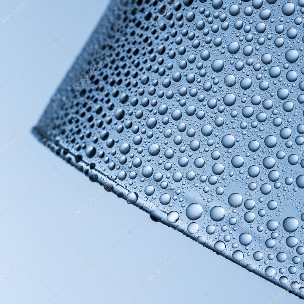 Water Drops On Glass Cup