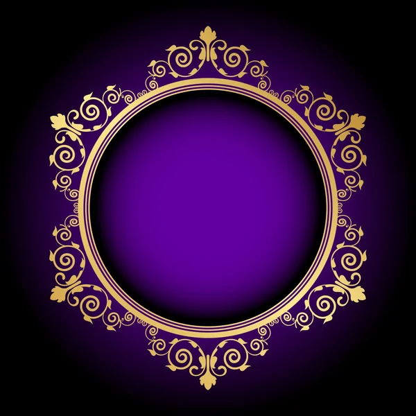 Purple And Gold Border
