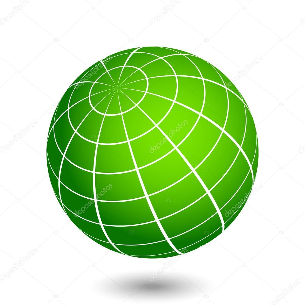 Vector globe illustration Stock Vector Image by ©yuliaglam #34331159