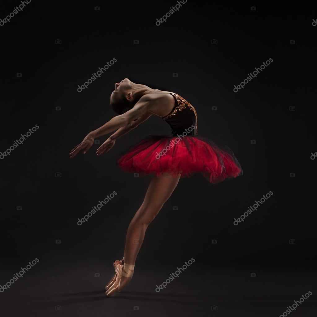 Beautiful ballet dancer isolated on black Stock Photo by ©doodko 14823923