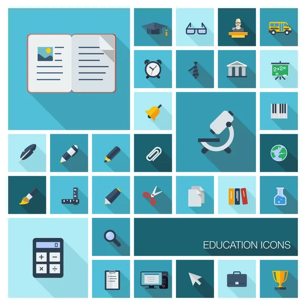 Símbolos de educación imágenes de stock de arte vectorial | Depositphotos