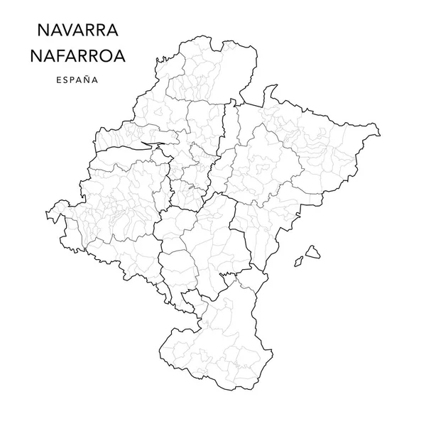 Geopolitical Vector Map of the Chartered Community of Navarre (Navarra ...