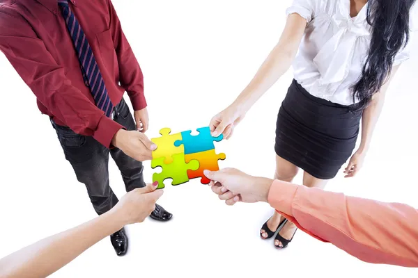 Team building puzzle Stock Photos, Royalty Free Team building puzzle ...